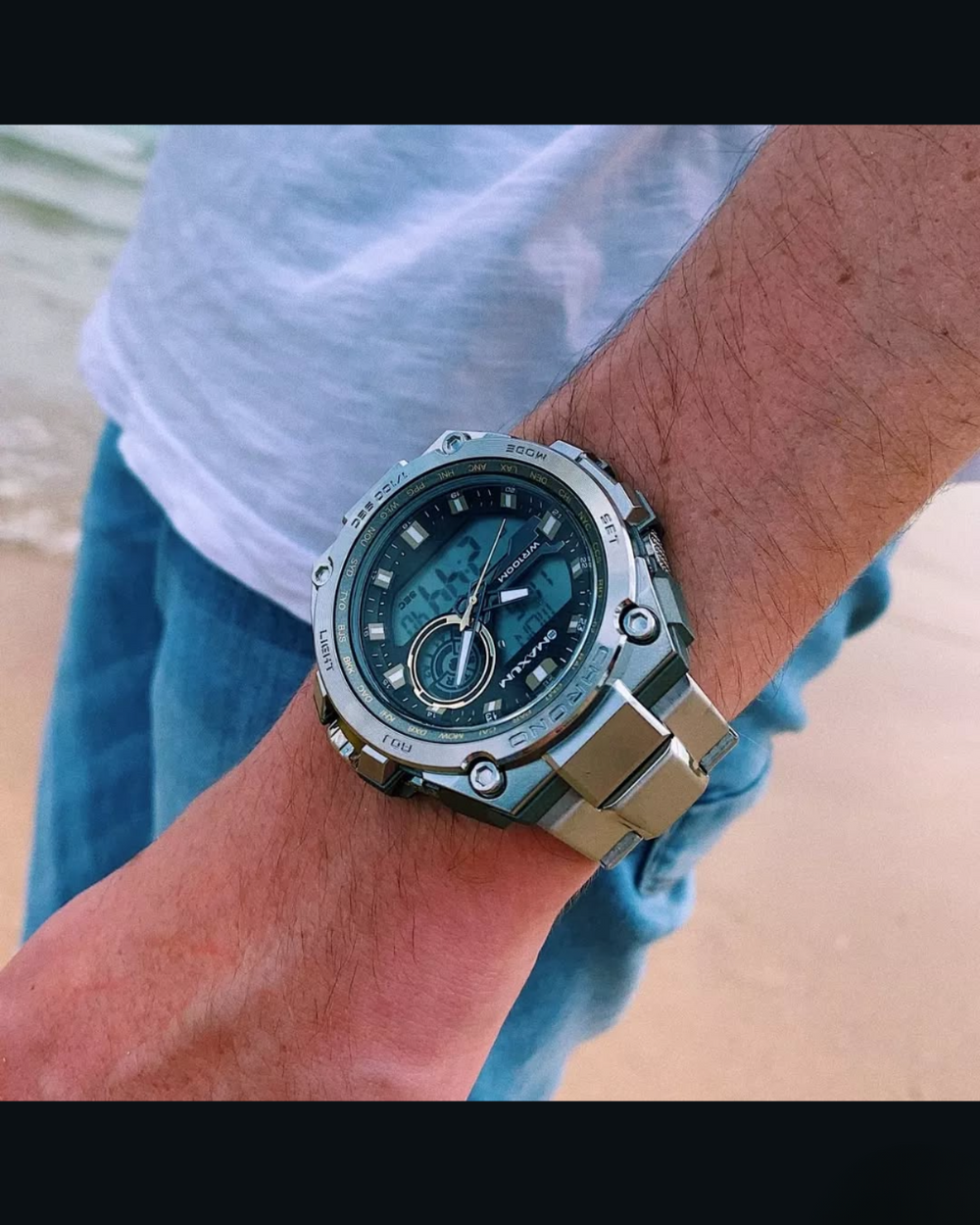 Bulk Stainless Steel Analogue and Digital Watch | 100m Water Resistant ...